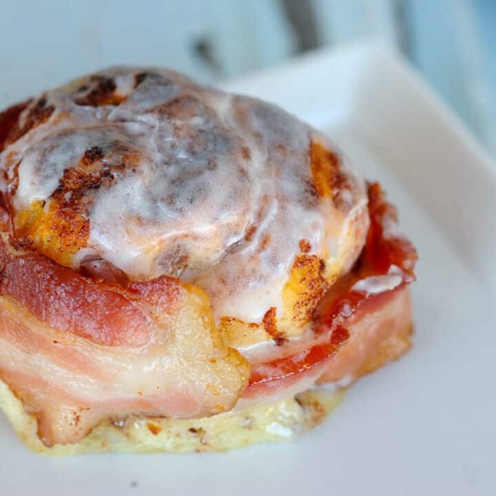 Bacon Wrapped Cinnamon Rolls | Zestuous